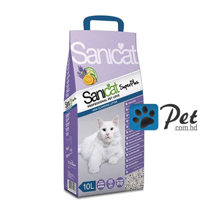 Sanicat Super Plus Cat Litter (10lt) [Absorbent-Orange & lavender ...